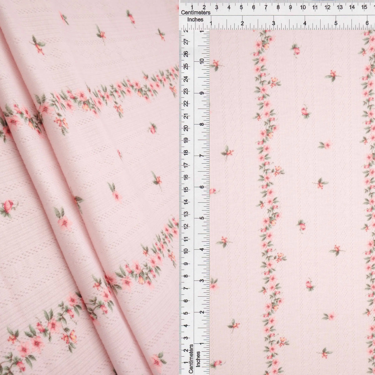Ditsy Floral Pointelle Print Fabric | Fabric Selection Inc. – Fabric ...